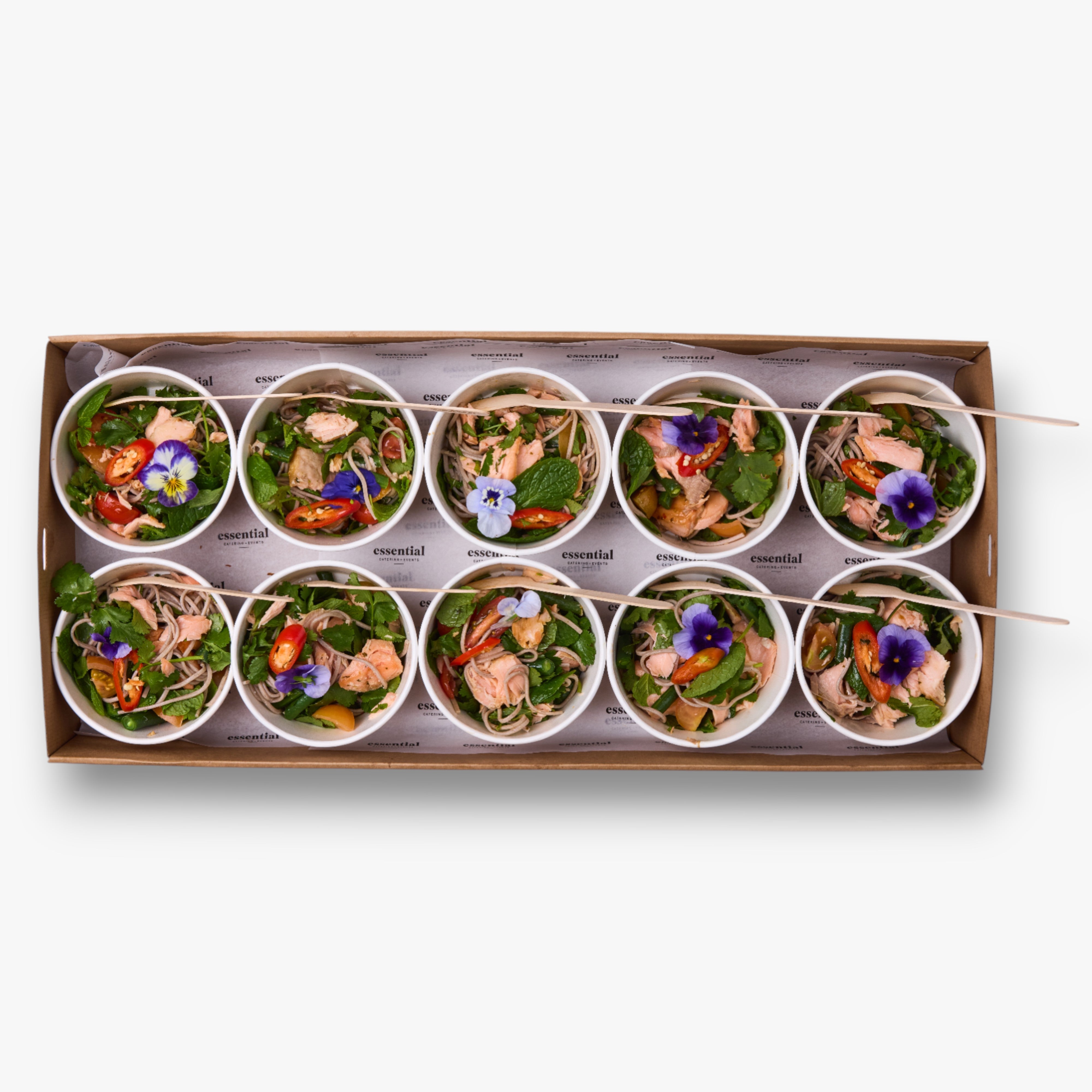 Individual Salads – Essential Catering Drop Off