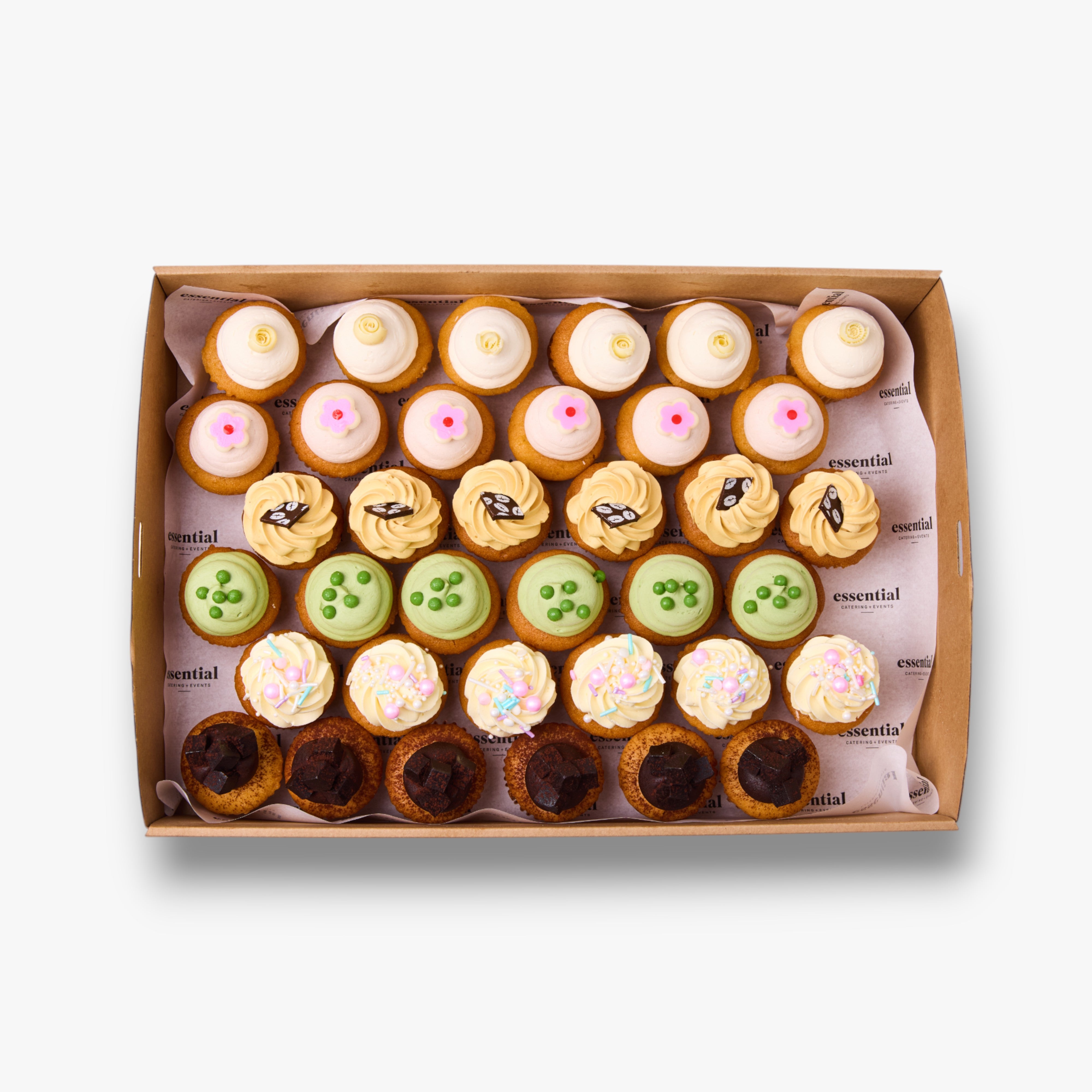 Boutique Mini Cupcake Selection – Essential Catering Drop Off