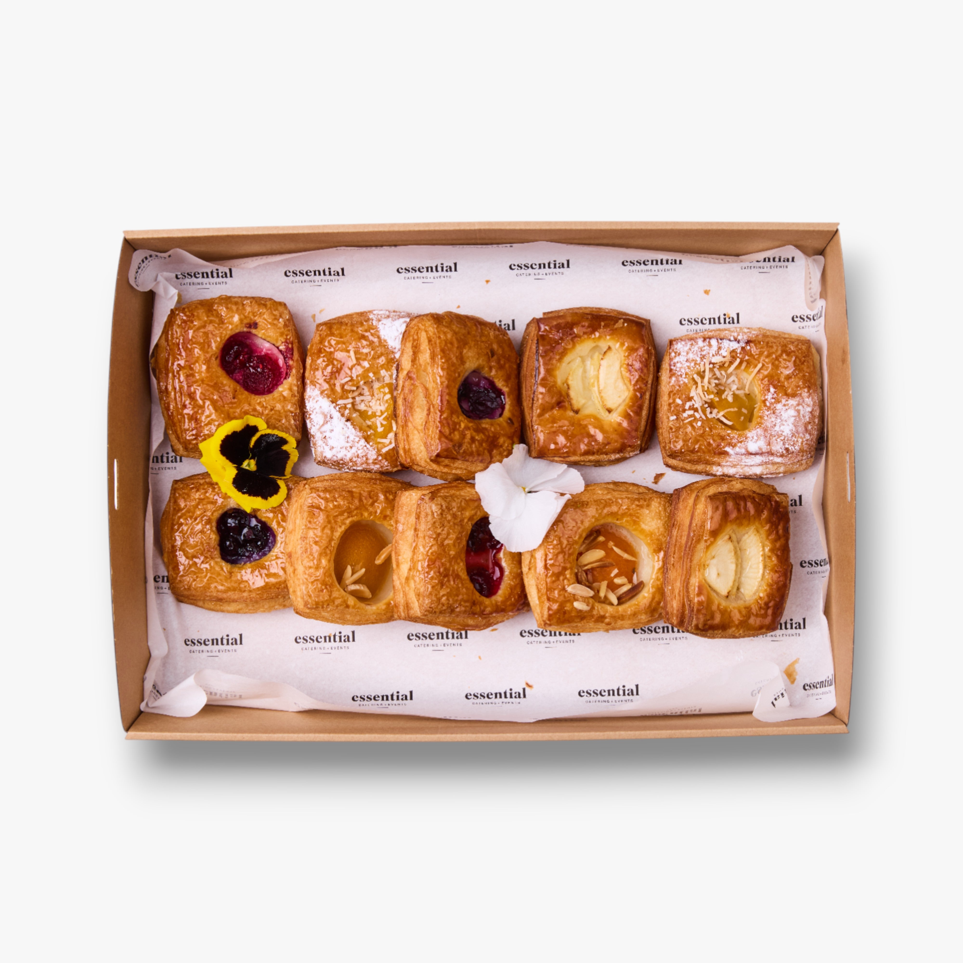 Danish pastry assortment (45g) – Essential Catering Drop Off